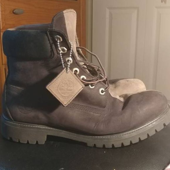 Timberland | Shoes | Men Timberland Boots Used Size 5m Half Black ...